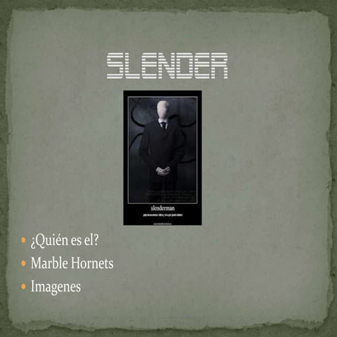 Slender man | PPTX