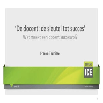 Sleutel tot succes in taal- en rekenonderwijs | PPT