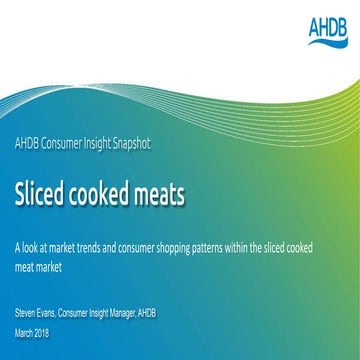 Sliced cooked meats | PDF | Grocery Shopping | Shopping