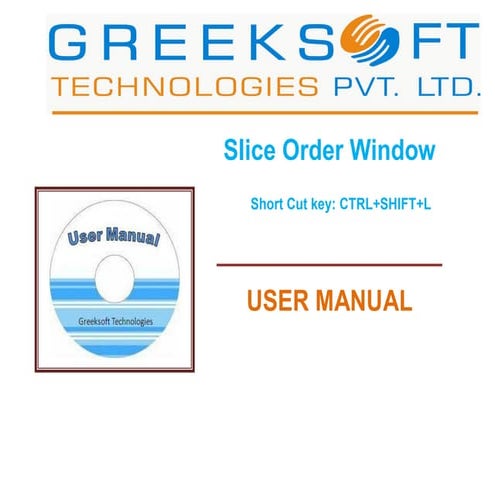 Slice order document (Ctrl+Shift+L) | PDF