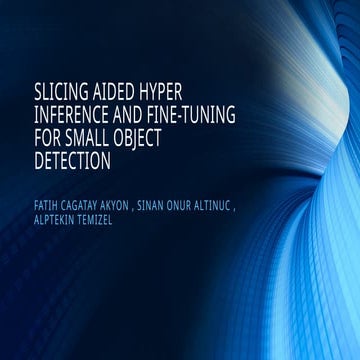 SLICING AIDED HYPER INFERENCE AND FINE-TUNING FOR SMALL.pptx