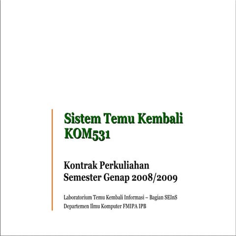 Slide 00 Kontrak Kuliah | PPT