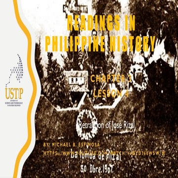 case study of Rizal's Retraction | PPTX