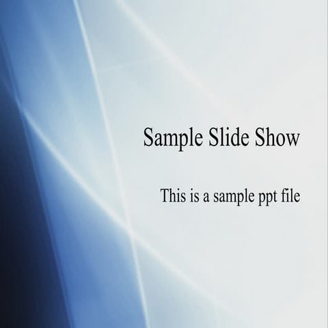 Sample Slide | PPT