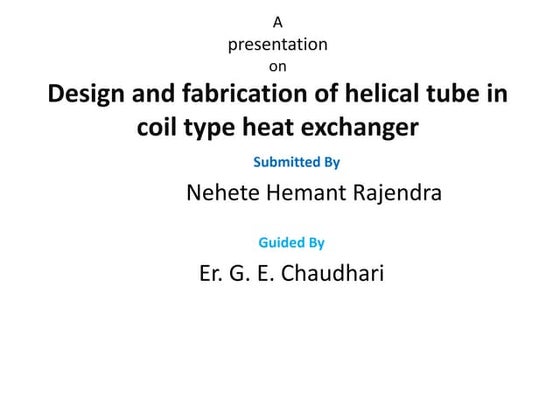 Parts of shell and tube heat exchanger | PPT