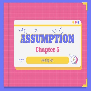 Chapter 5 - Assumption Slide.pptx | Style & Fashion