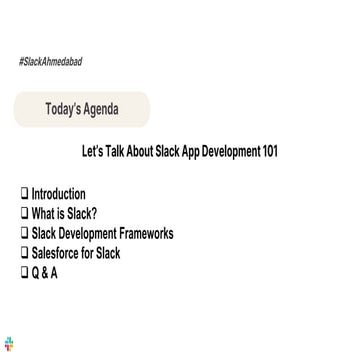 Slack Application Development 101 Slides | PPTX