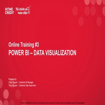 POWER BI - DATA VISUALIZATION - ONLINE TRAINING | PPTX