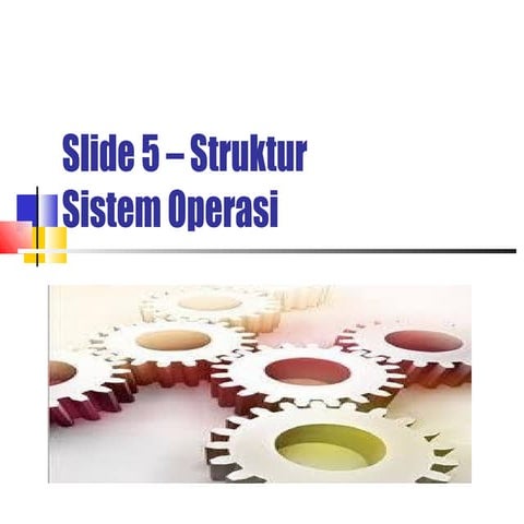 Struktur Sistem Operasi | PPT
