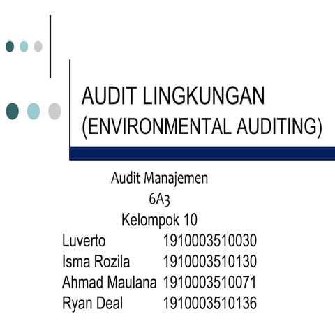 Audit-Lingkungan Environmental Auditing.ppt