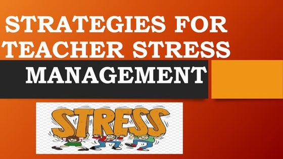Stress management techniques | PPT