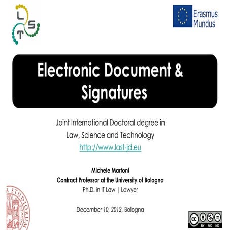 Electronic Document & Electronic Signatures | PDF