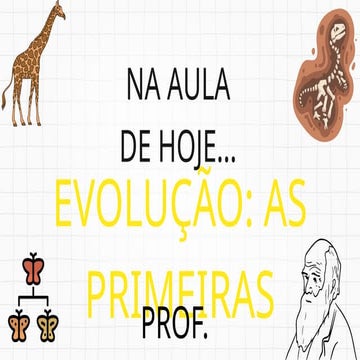 Slide - Evolução as primeiras teorias.pptx