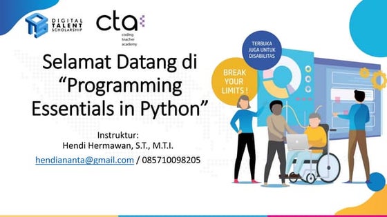 1. pengenalan python | PPT