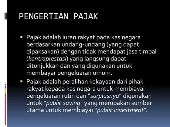 Mengenal pajak | PPT