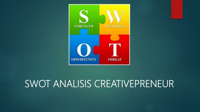 SWOT Analysis, sebuah metode analisis strategi bisnis | PPT