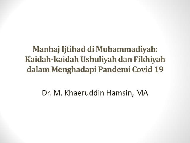Maqashid al-Syariah | PPTX
