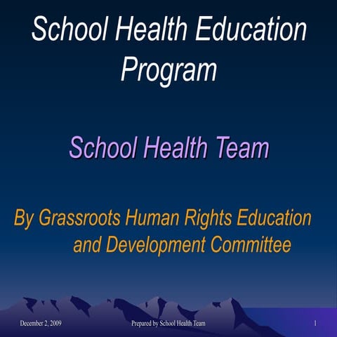 Health Program | PPT