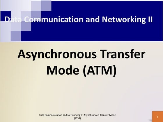 Asynchronous transfer mode (atm) in computer network | PDF