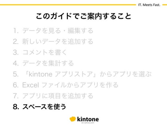 【kintone 基本操作ガイド】2.新しいデータを追加する | PPT
