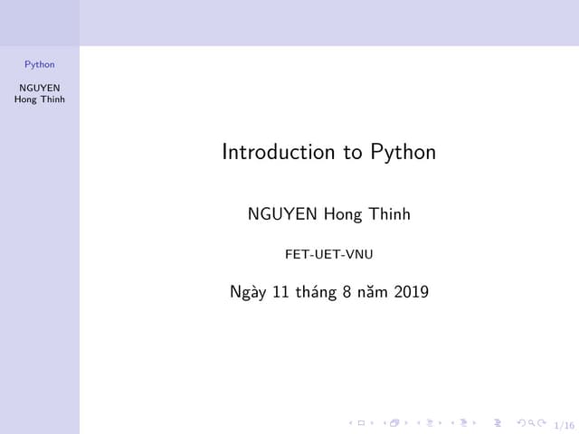introdution to Python | PDF introdution to Python | PDF