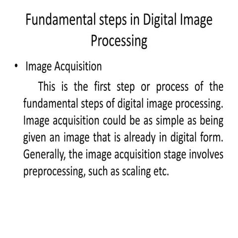 Comprehensive Overview of Fundamental Steps and Components in Digital ...
