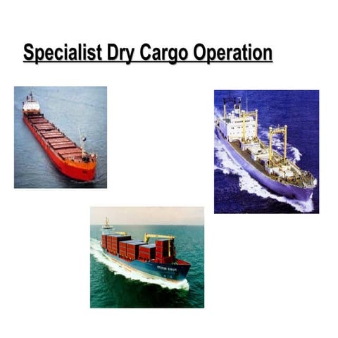 Slide 12 specialist dry cargo operation | PPT