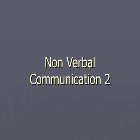 Non Verbal Communication | PPT