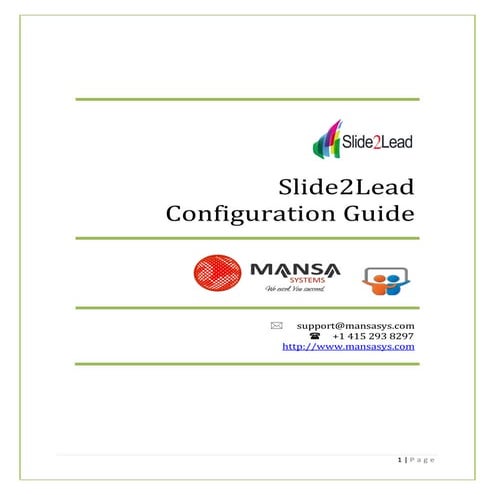 Slide2 lead guide | PDF | Operating Systems | Computer Software and ...