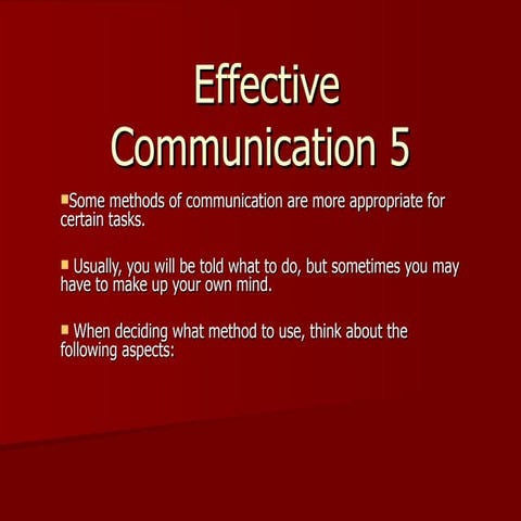 Effective Communication | PPT