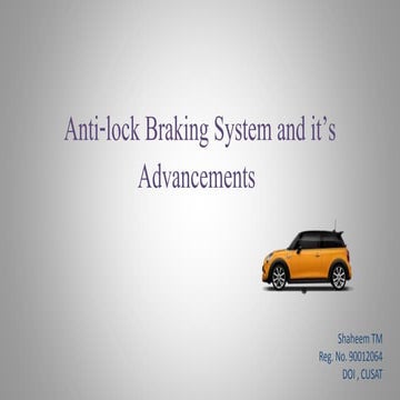anti-lock braking system | PPT
