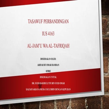 Slide al jam'u | PPTX