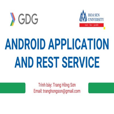 Slide android application and rest service 0503 | PPT