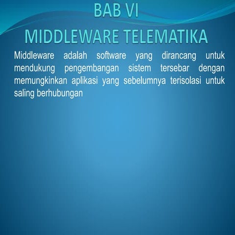 Slide bab 6 middleware | PPT