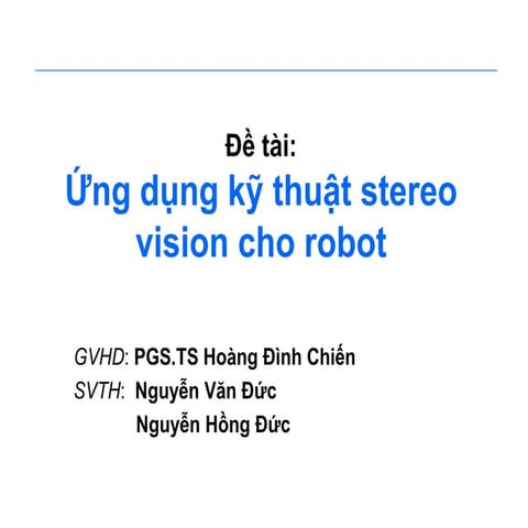 Stereo vision | PPTX
