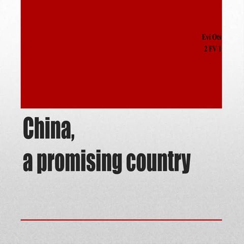 China, a promising Country | PPT