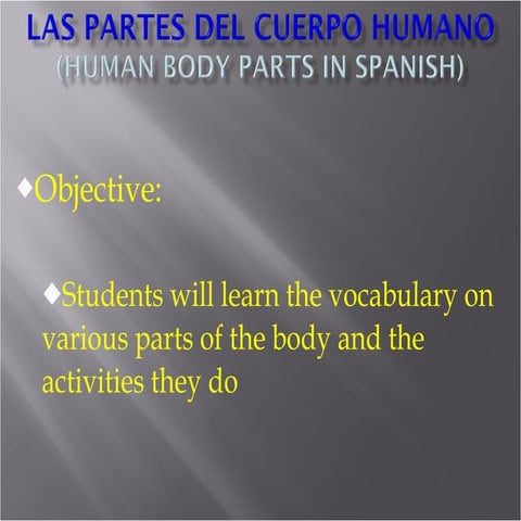 Body parts kindergarten open class or topic | PPT