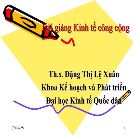 slide CIII Kinh tế công cộng trường FTU.ppt