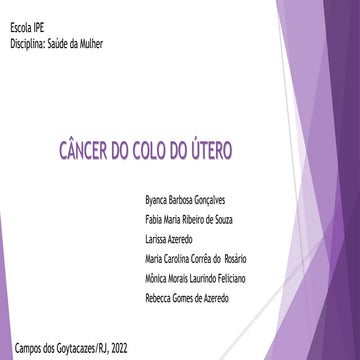 SLIDE CÂNCER COLO DO ÚTERO.pptx