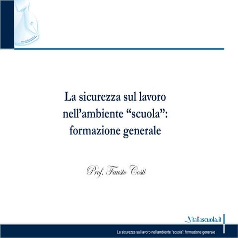 Slide corso sicurezza | PDF