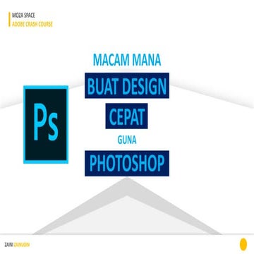 Asas Adobe Photoshop - Slide crash course adobe | PDF