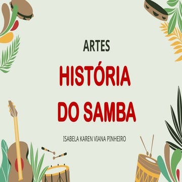 Slide sobre o samba brasileiro | PPTX