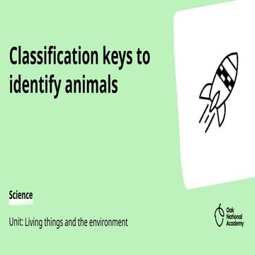 classification keys to identify animals - science | PPTX