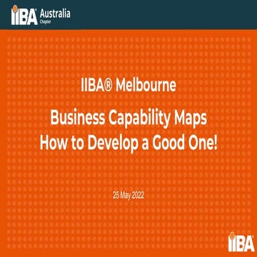 BA VALUE FOR AN ESG FRAMEWORK FOR A SUSTAINABLE BUSINESS MODEL IIBA