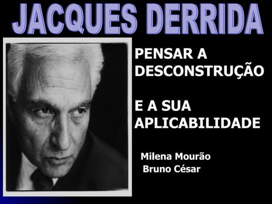 Jacques Derrida | PPTX