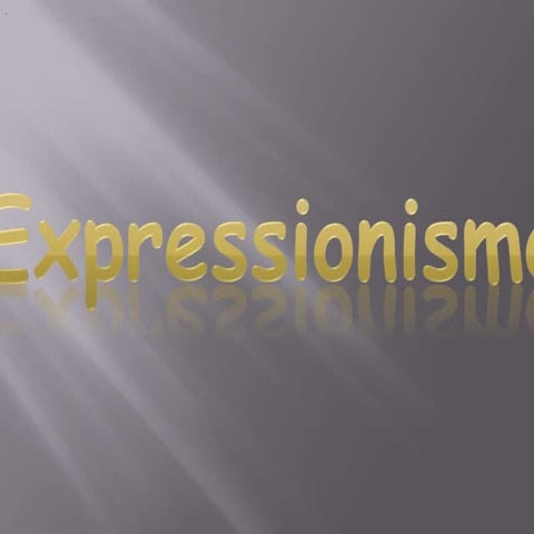 Slide Expressionismo | PPSX