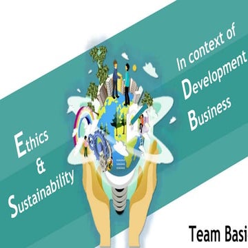 Ethics and sustainability in Business | PPT