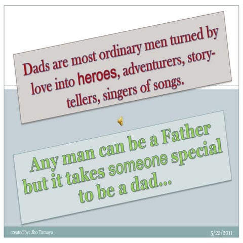 ESL Lesson: Father's day | PPTX