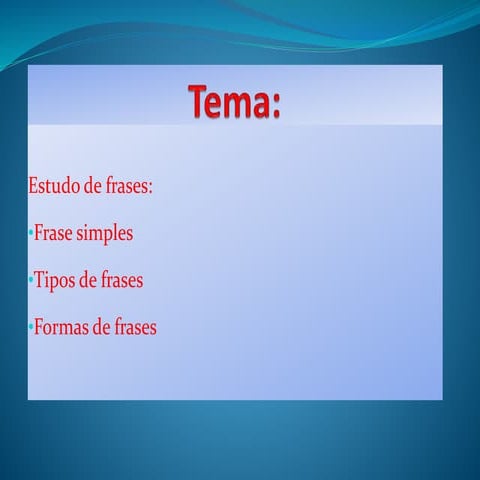 Frases simples Pt | PPTX | Education