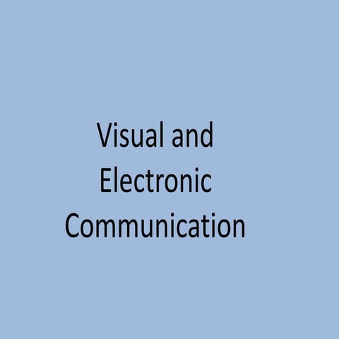 Visual and Electronic Slide Handout | PPTX